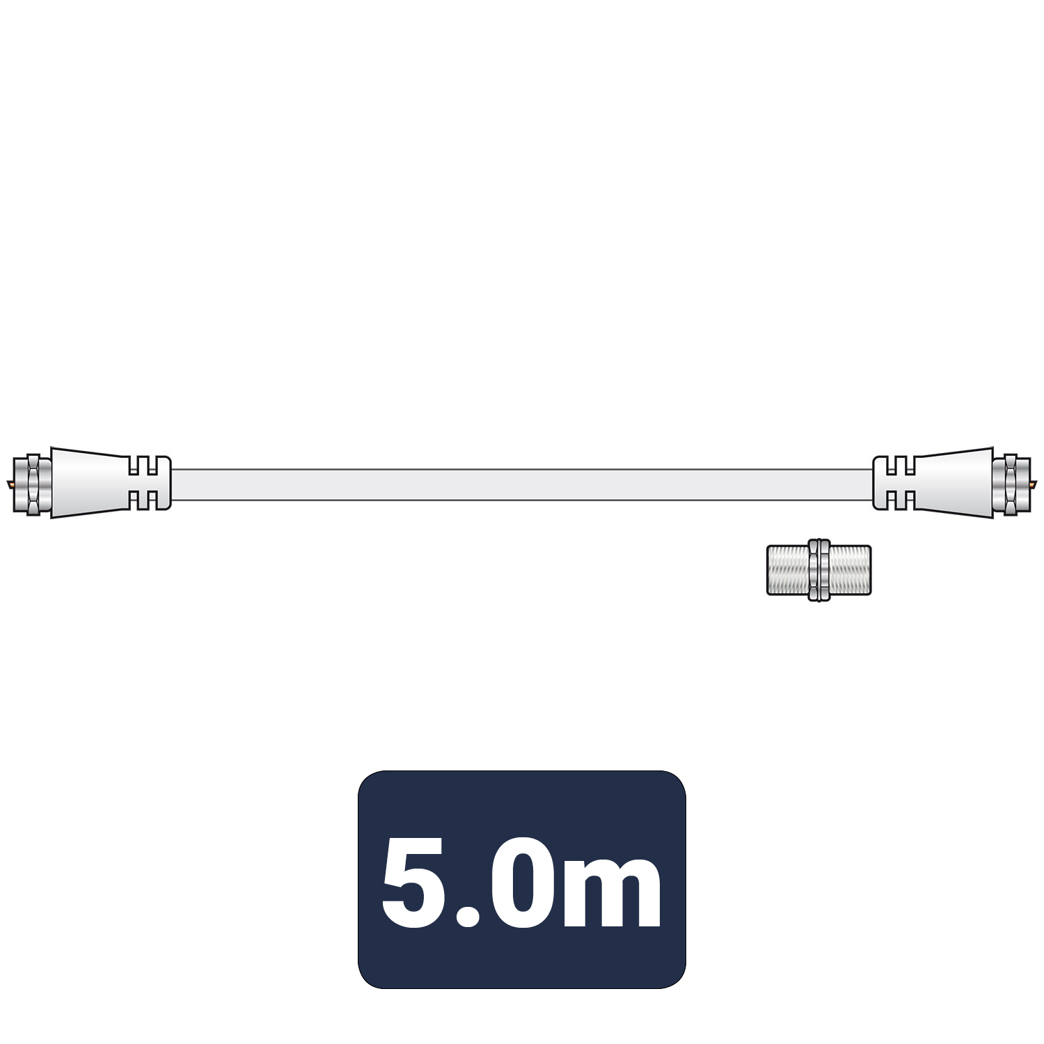 Coaxial F-type Plug to Plug Lead Kit