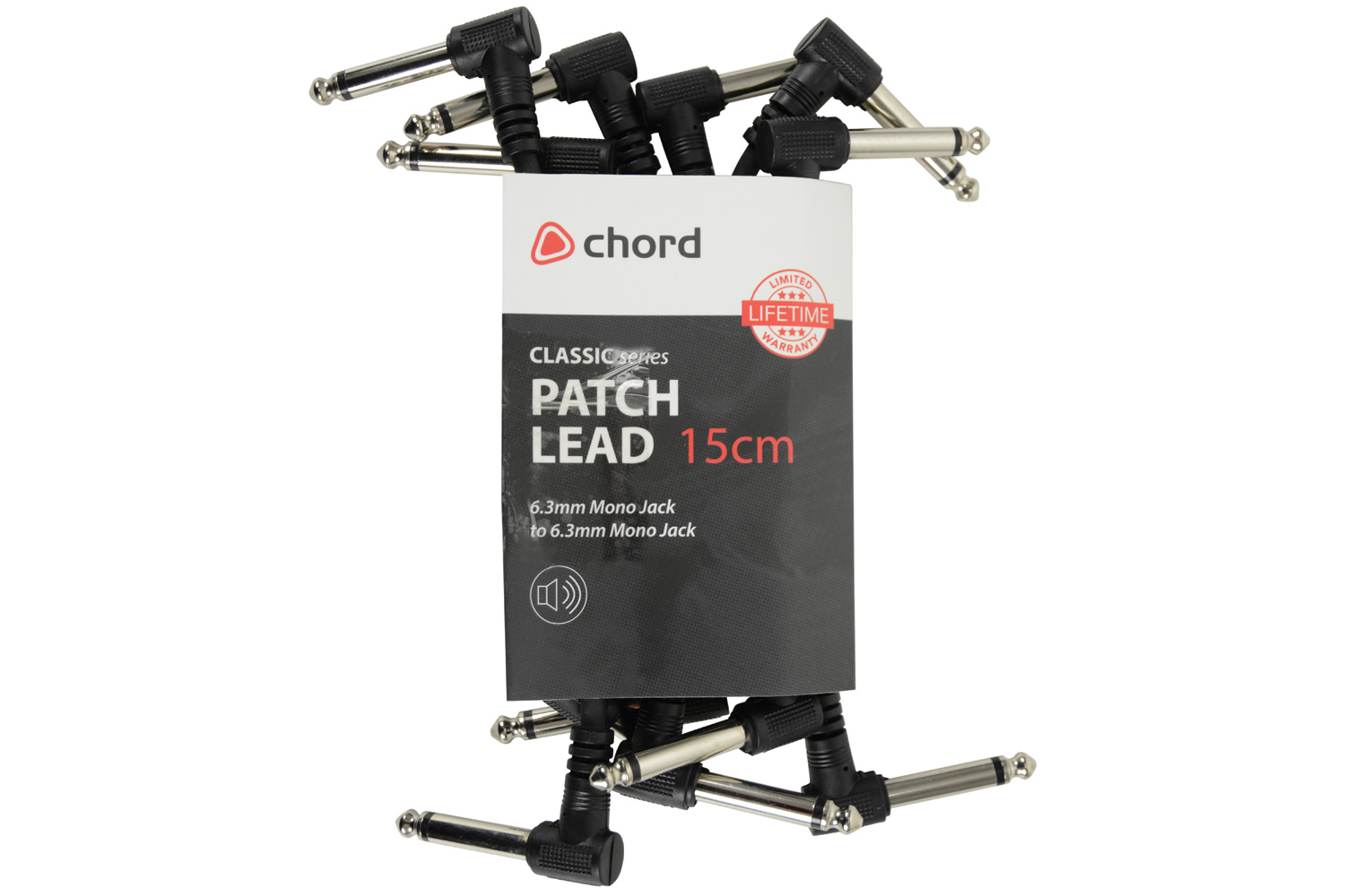 Chord Classic Audio Patch Lead Set Black 6 Pcs 15cm for sale online | eBay