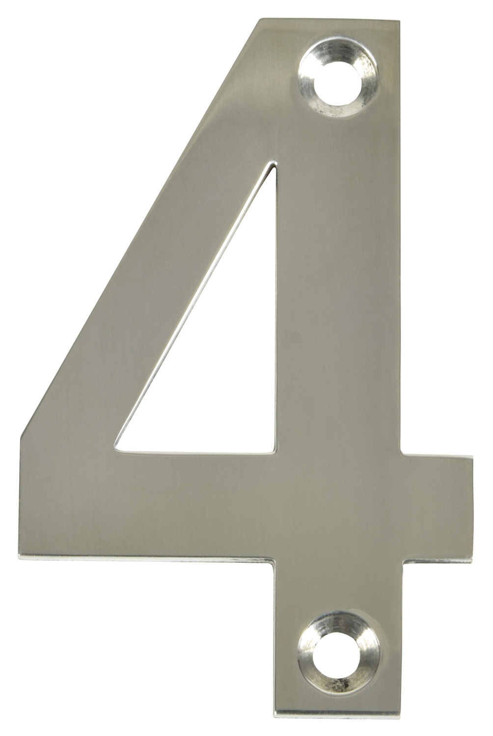 Polished Chrome Door Numbers 2" ( 50 mm ) Black House Flat Apartment ...