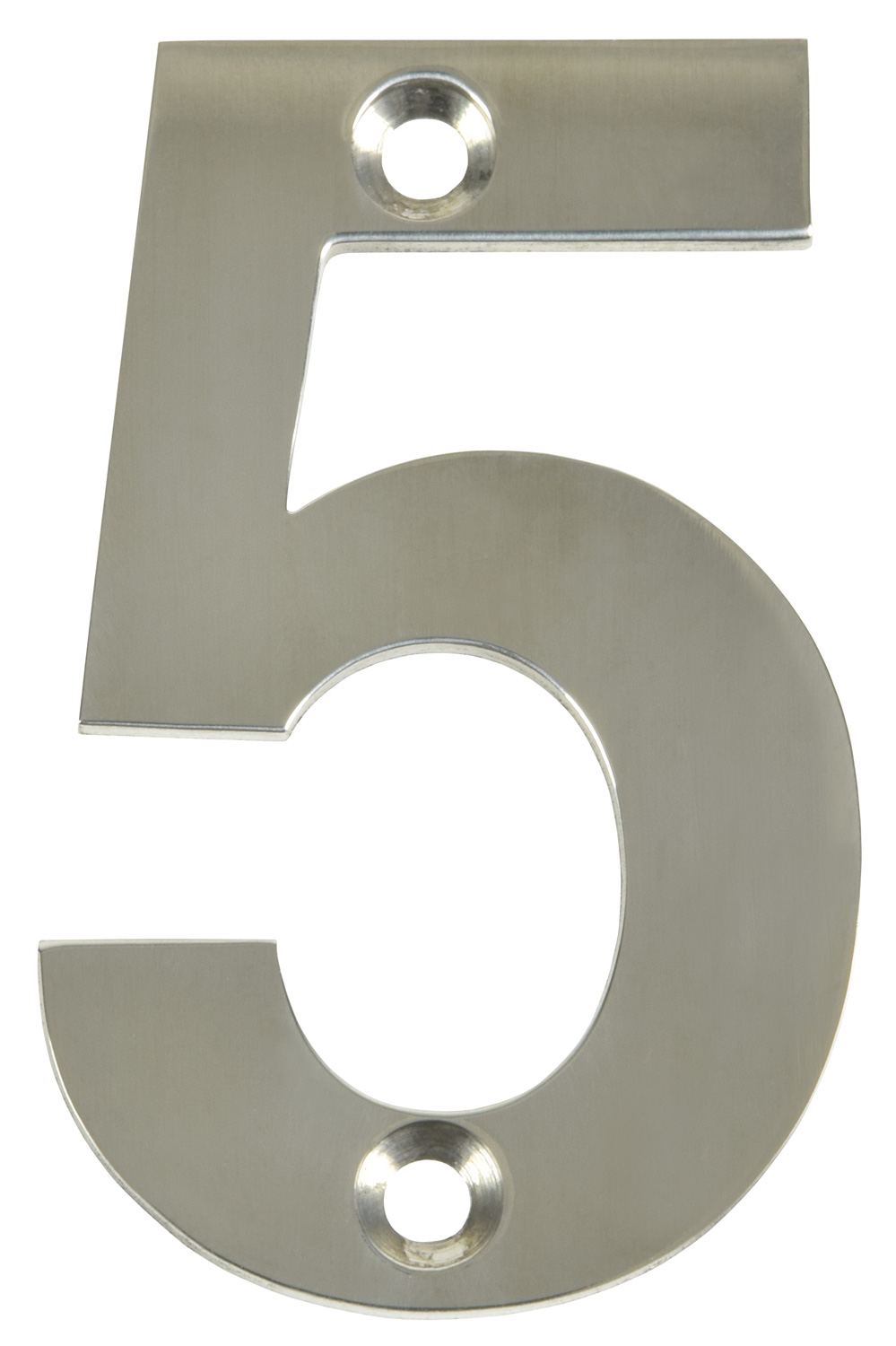 Polished Chrome Door Numbers 2" ( 50 mm ) Black House Flat Apartment ...