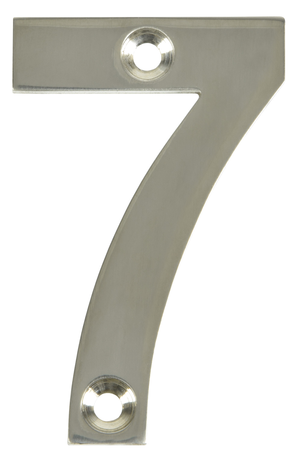 Polished Chrome Door Numbers 2" ( 50 mm ) Black House Flat Apartment ...